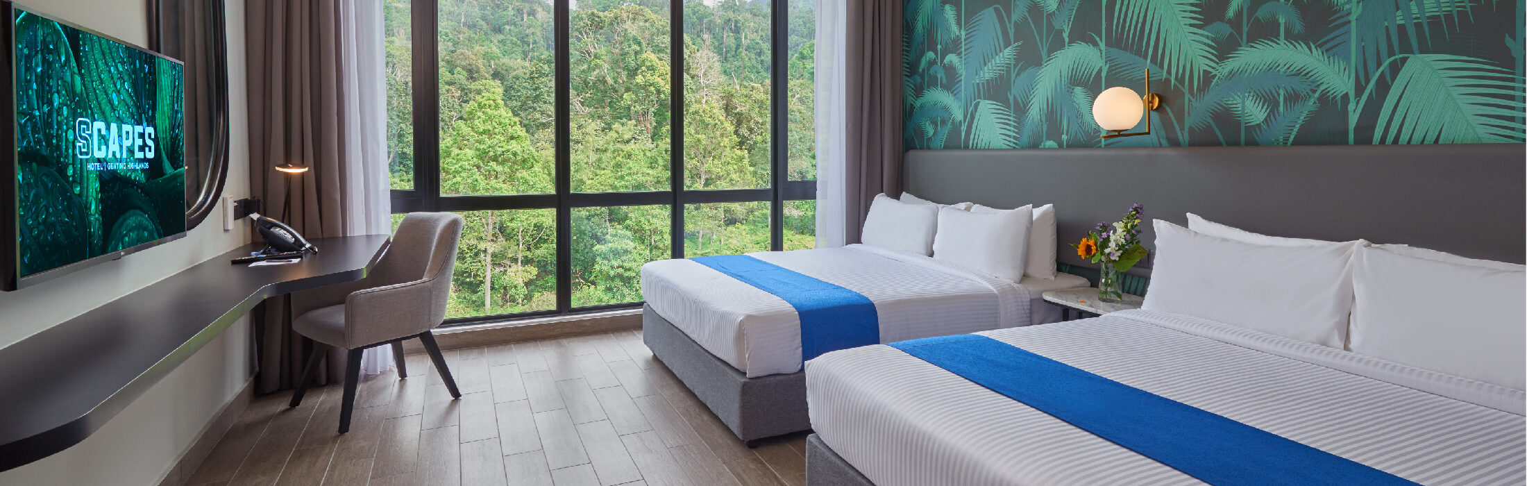 Our Rooms - Deluxe Quad Rooms Genting Highlands Hotel - SCAPES Hotel