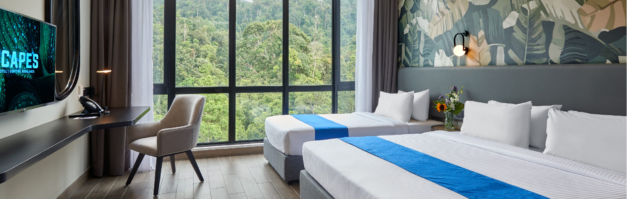 Our Rooms - Deluxe Triple Rooms Genting Highlands Hotel - SCAPES Hotel